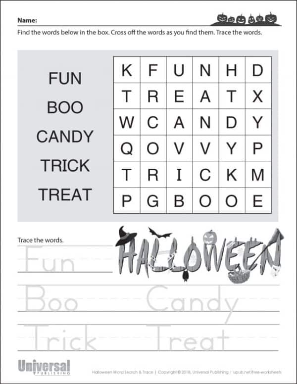 Halloween Activities | Free Printables - Universal Publishing