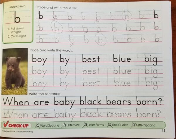 Evaluating Handwriting, Part 2: Student Self-Evaluation - Universal ...