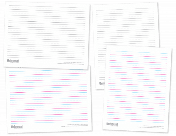Writing Lines | Free Printables - Universal Publishing