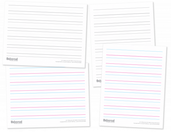 Writing Lines | Free Printables - Universal Publishing